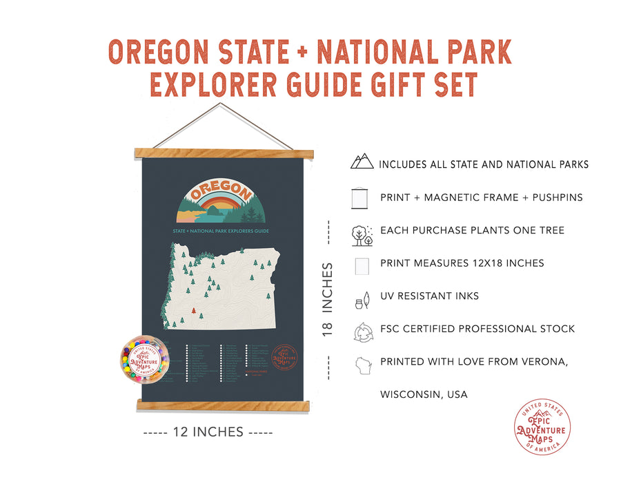 Oregon Parks Map - Map of Oregon featuring all OR State Parks and ...